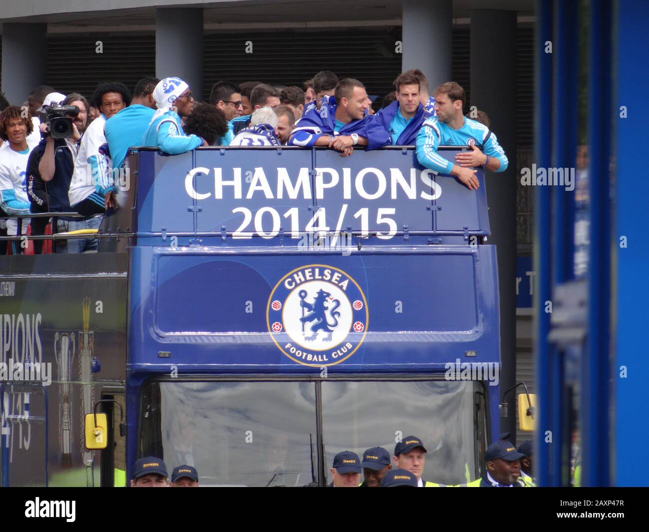 Chelsea Victory Parade - Champions 2014-2015, London Stock Photo - Alamy