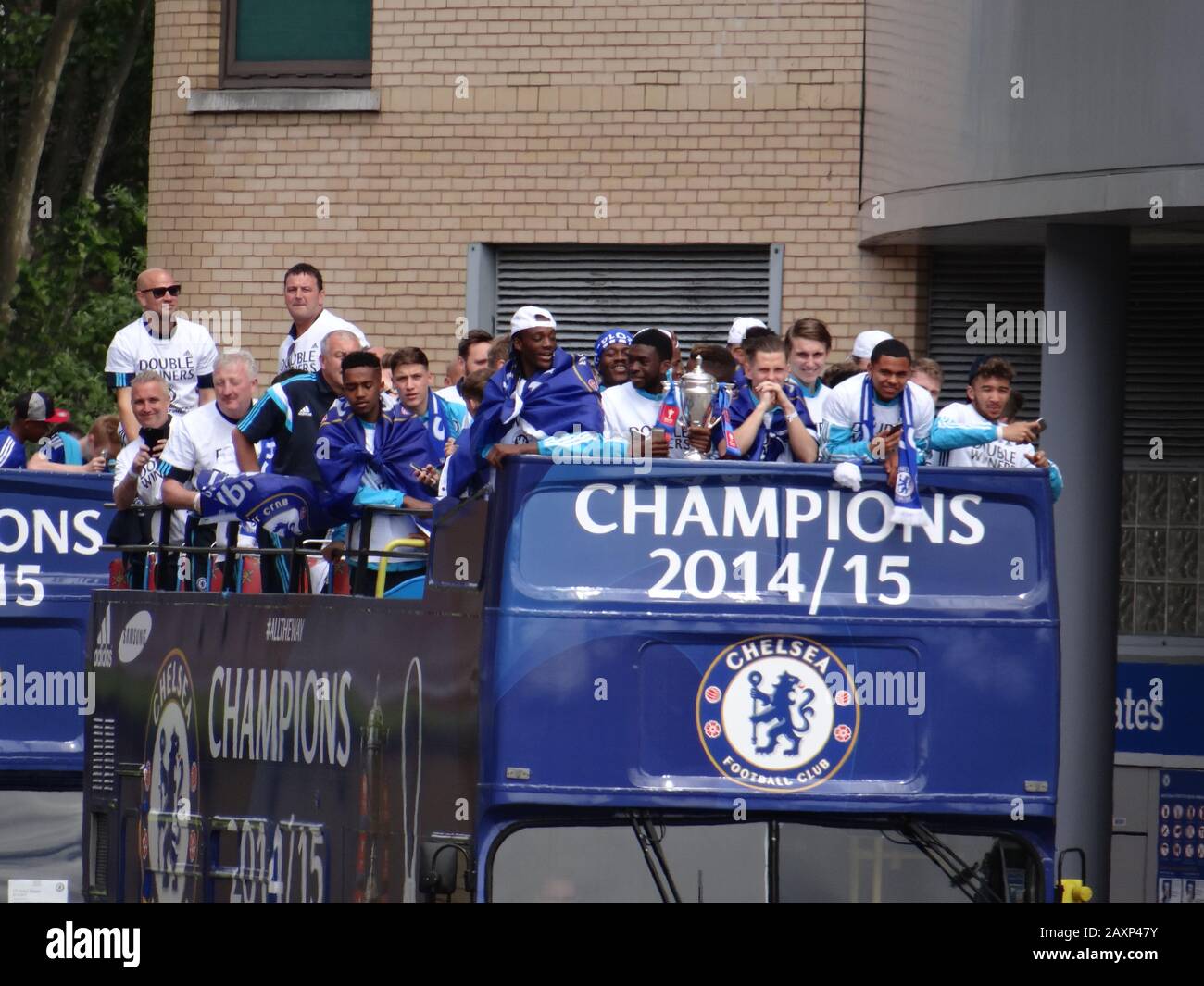 Chelsea Victory Parade - Champions 2014-2015, London Stock Photo - Alamy