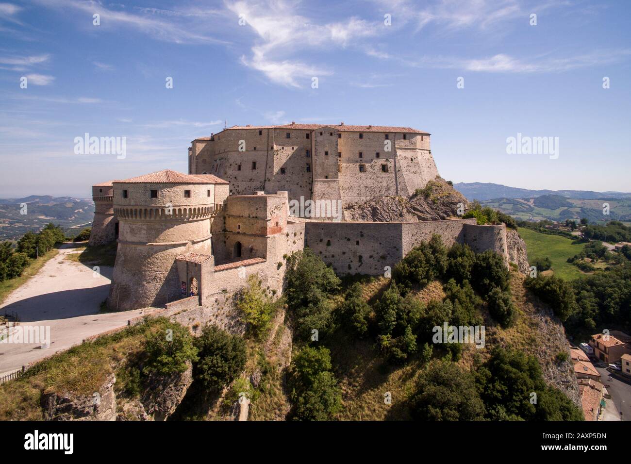 Aerial view feudal castle hi-res stock photography and images - Alamy