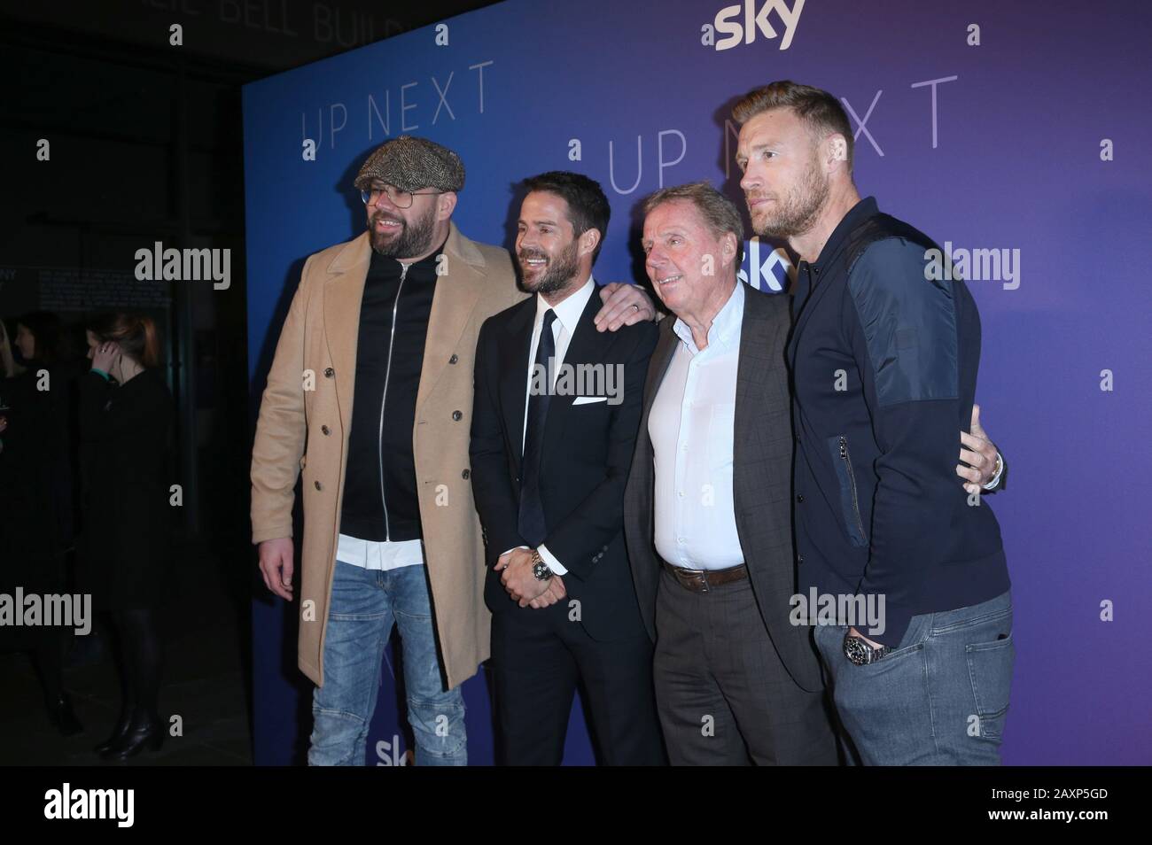(left to right) Tom Davis, Jamie Redknapp, Harry Redknapp and Andrew ...