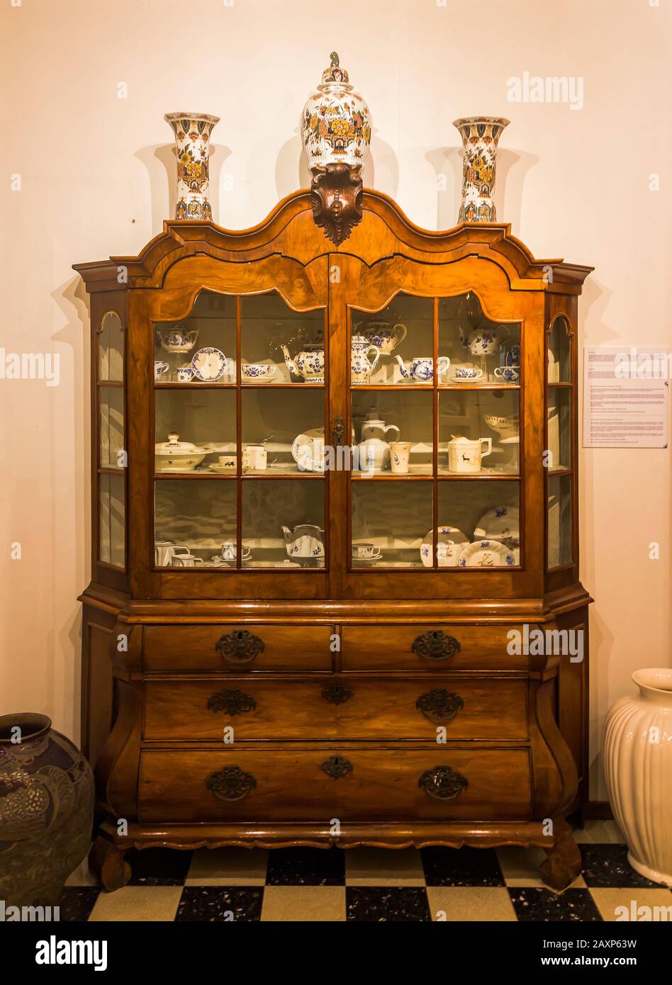 Delft, the Netherlands, Holland,January 18, 2020: Pottery masterpieces ...