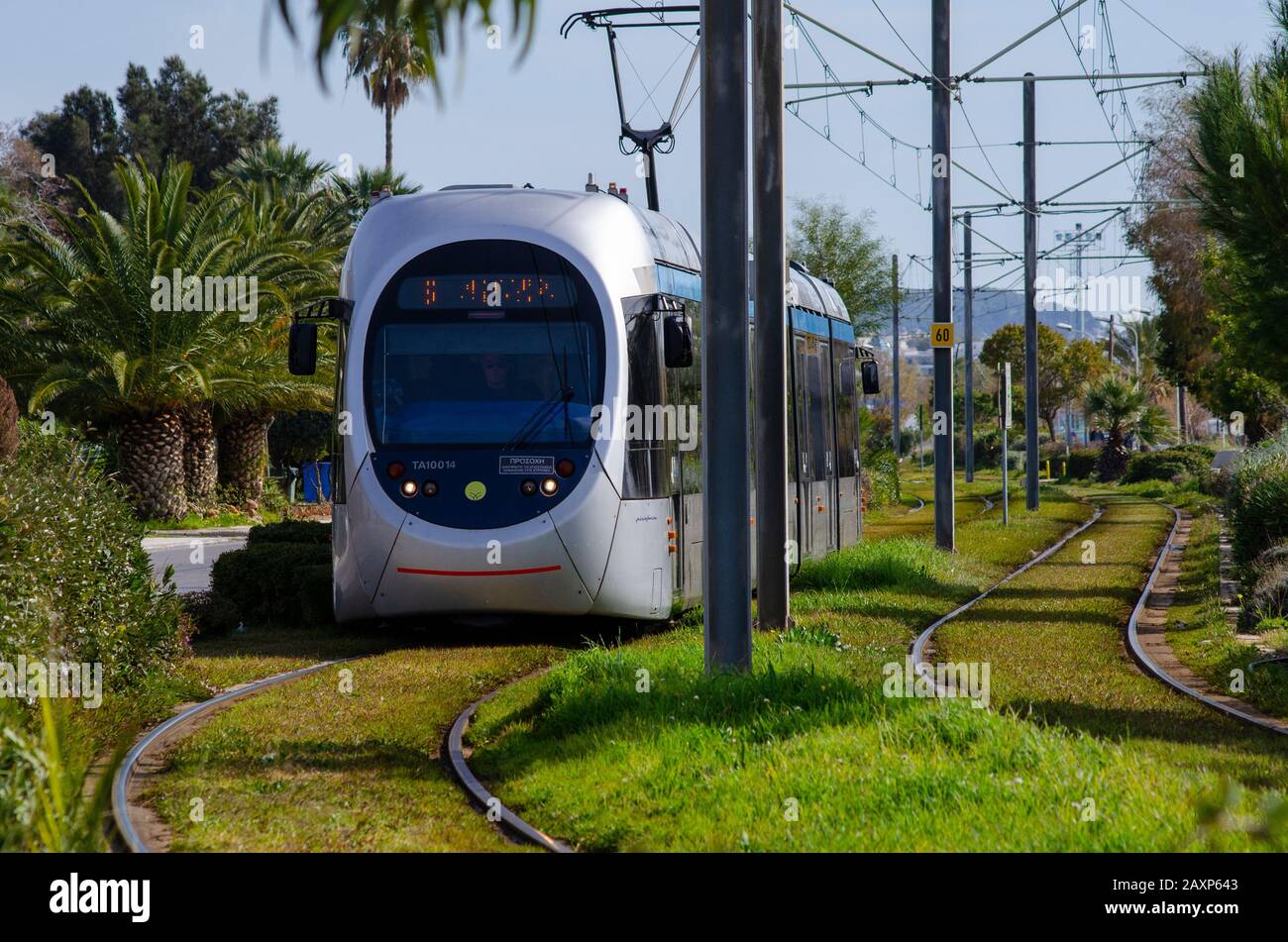 Tram athens hi-res stock photography and images - Alamy