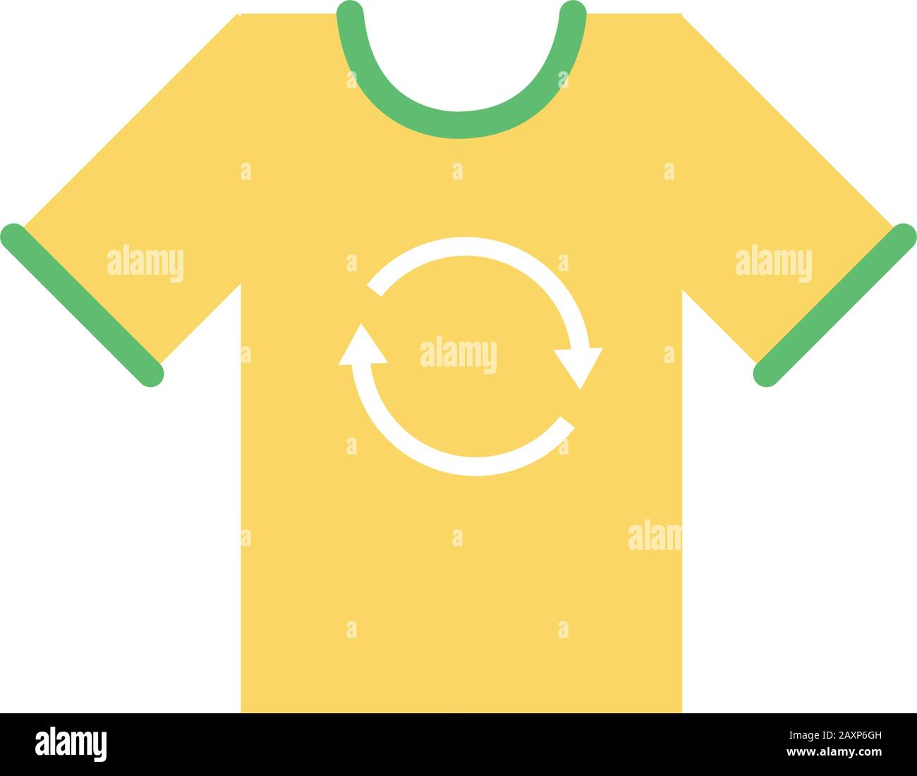 shirt with arrows recycle symbol flat style Stock Vector Image & Art ...