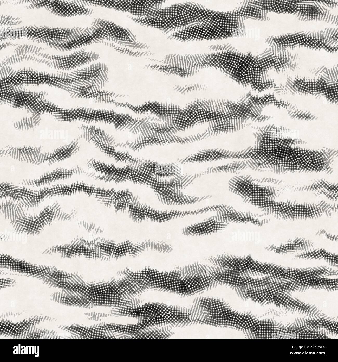 Wavy mottled worn distressed cross hatch seamless Stock Photo - Alamy