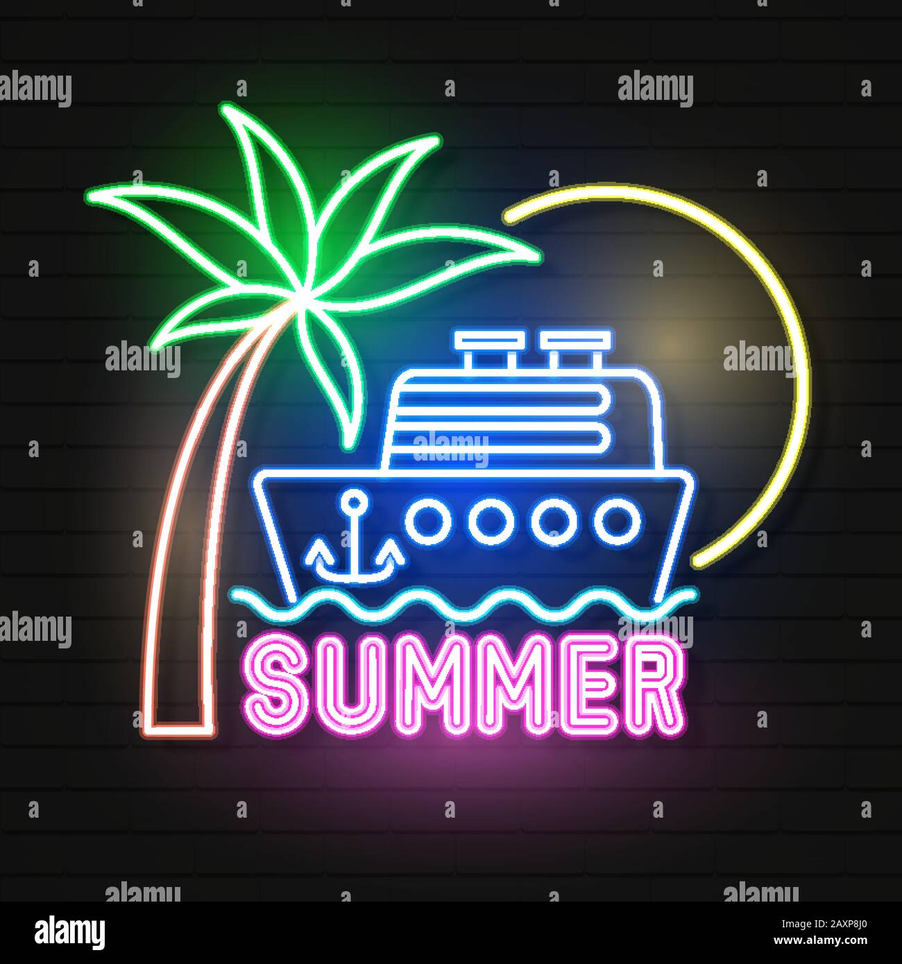 Beach signage element Stock Vector Images - Alamy