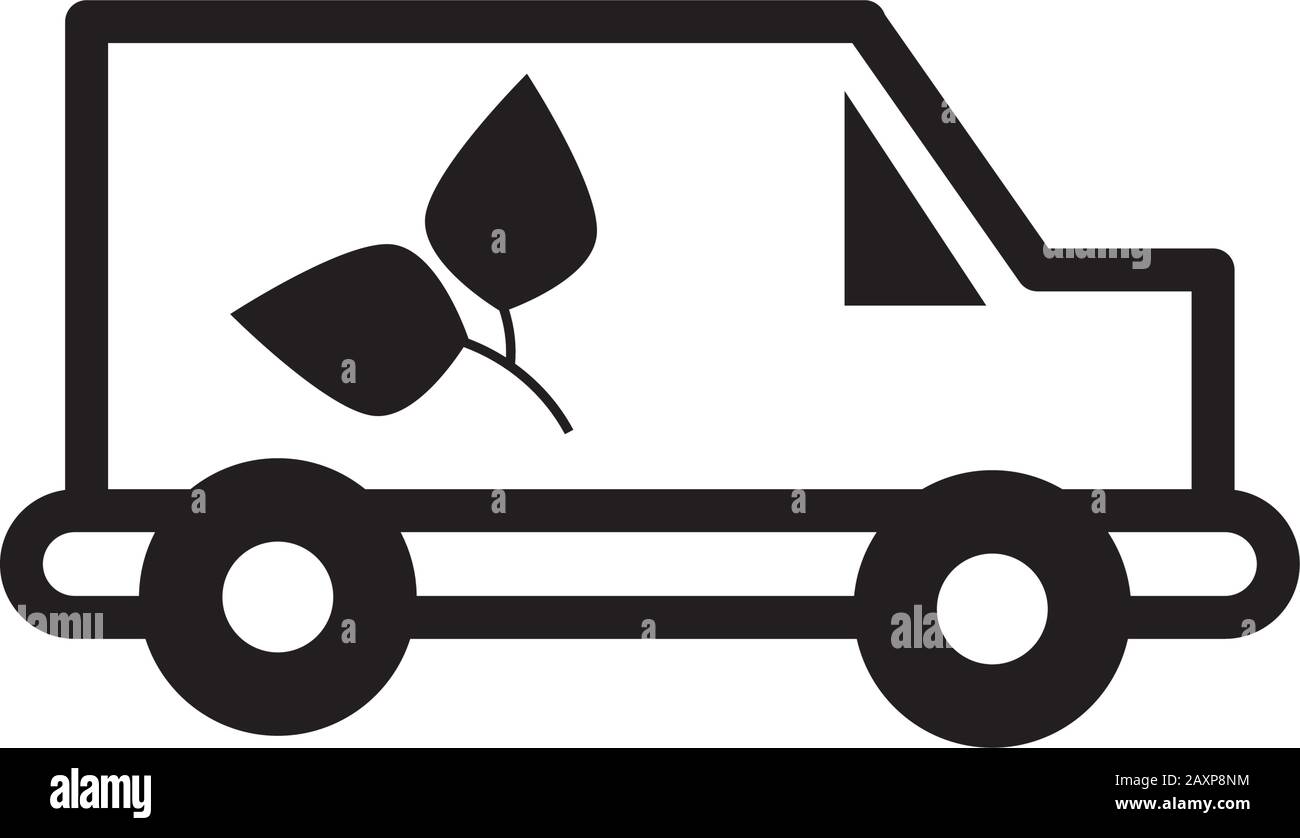 van with arrows recycle line style Stock Vector Image & Art - Alamy