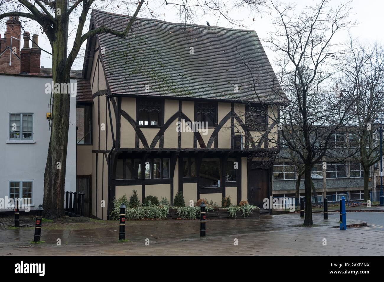 Ancient listed building in Nottingham, England, UK Stock Photo - Alamy