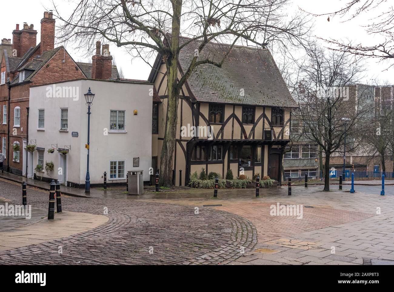 Old timber framed building in Nottingham, UK Stock Photo - Alamy