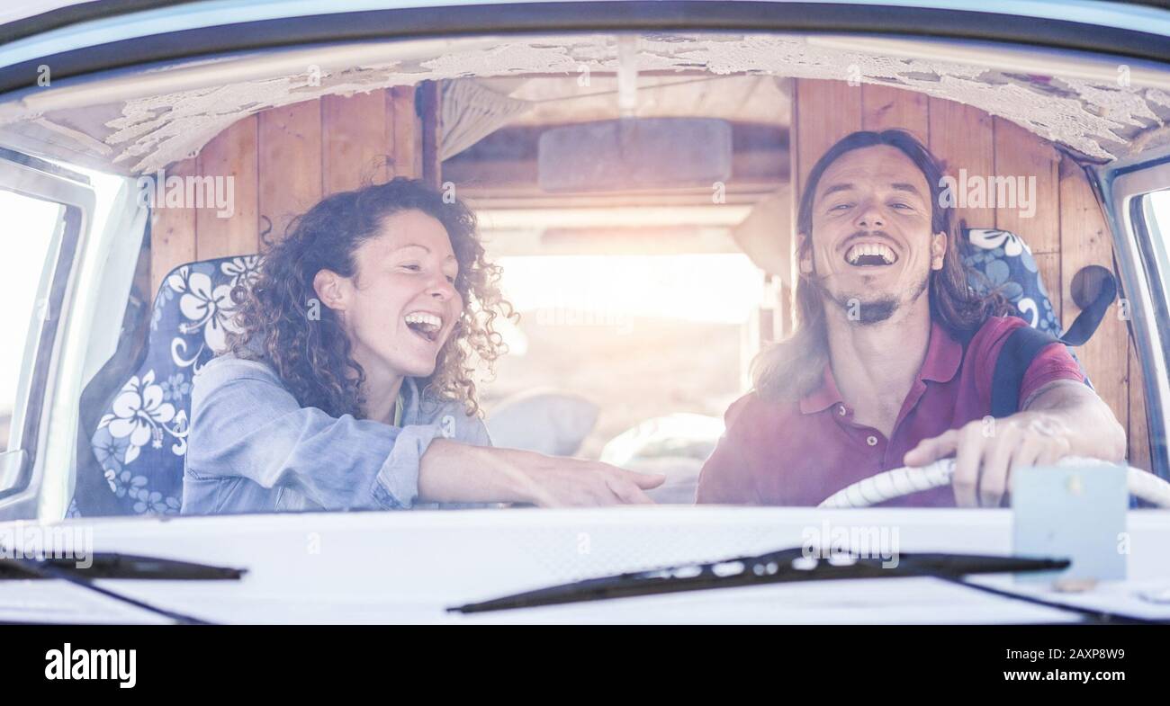 Driving minivan hi-res stock photography and images - Alamy