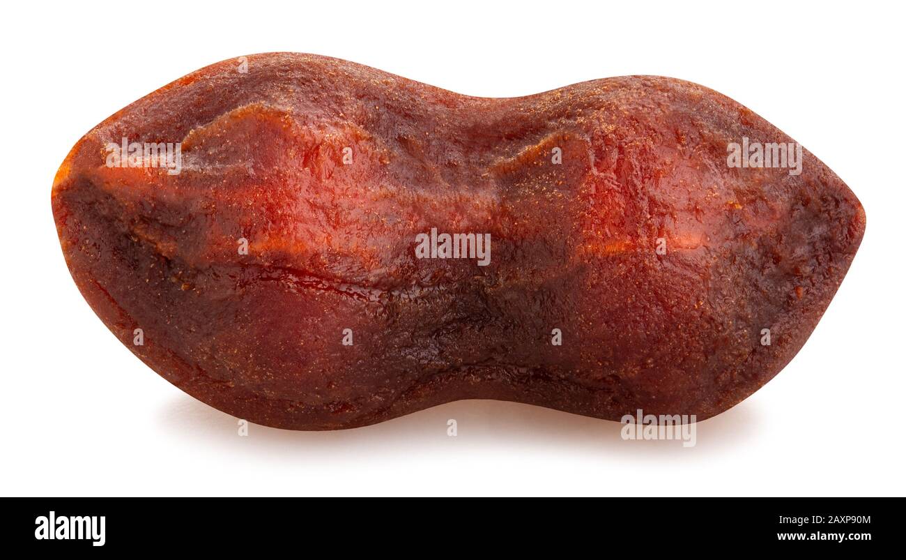 open tamarind path isolated on white Stock Photo - Alamy