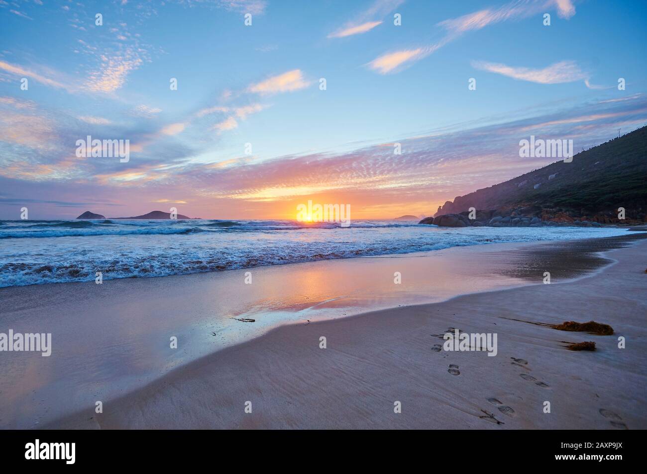 Landscape, Whiskey Beach, Wilsons Promontory National Park, Victoria ...