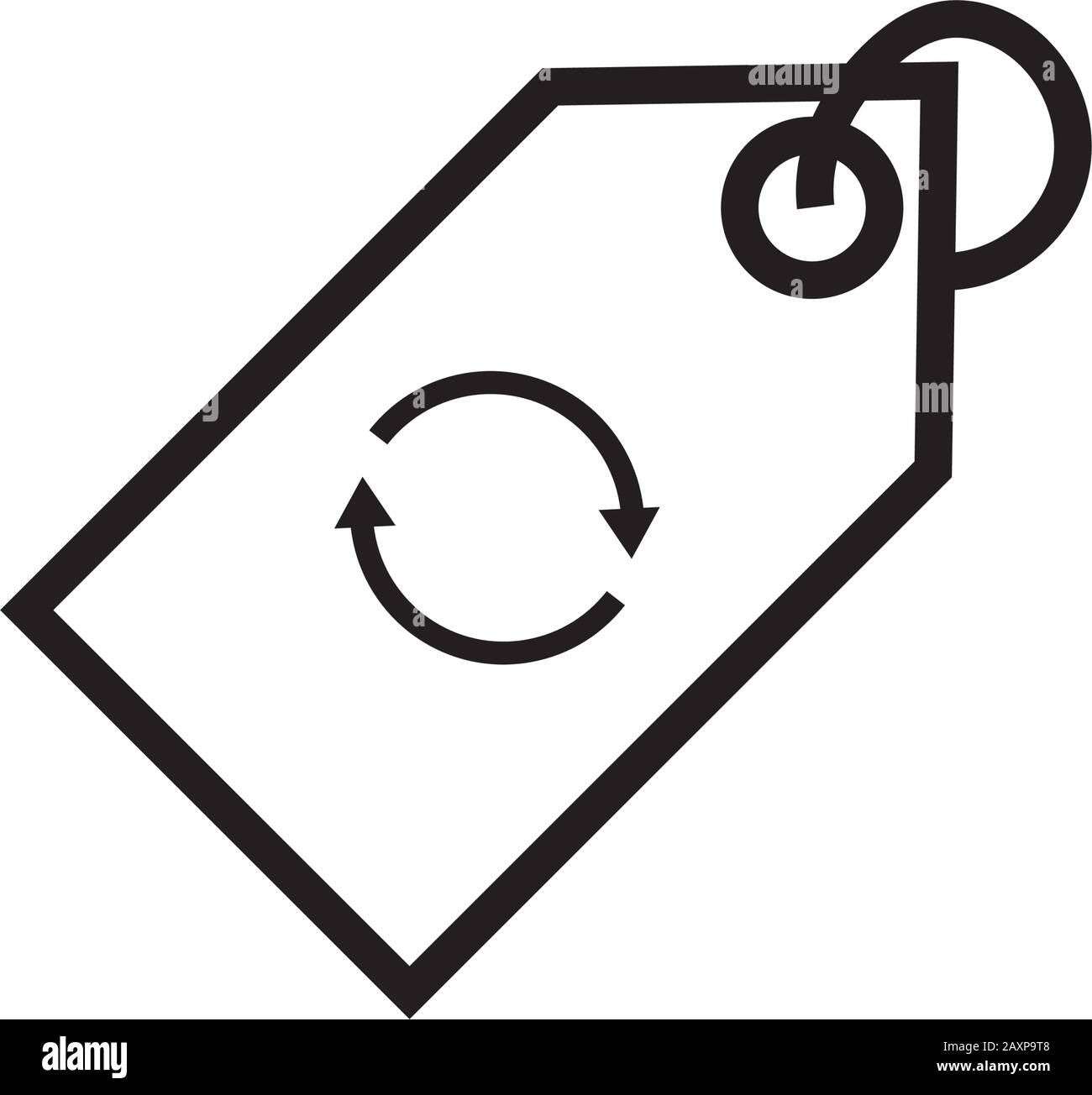 arrows recycle symbol in commercial tag line style Stock Vector Image ...