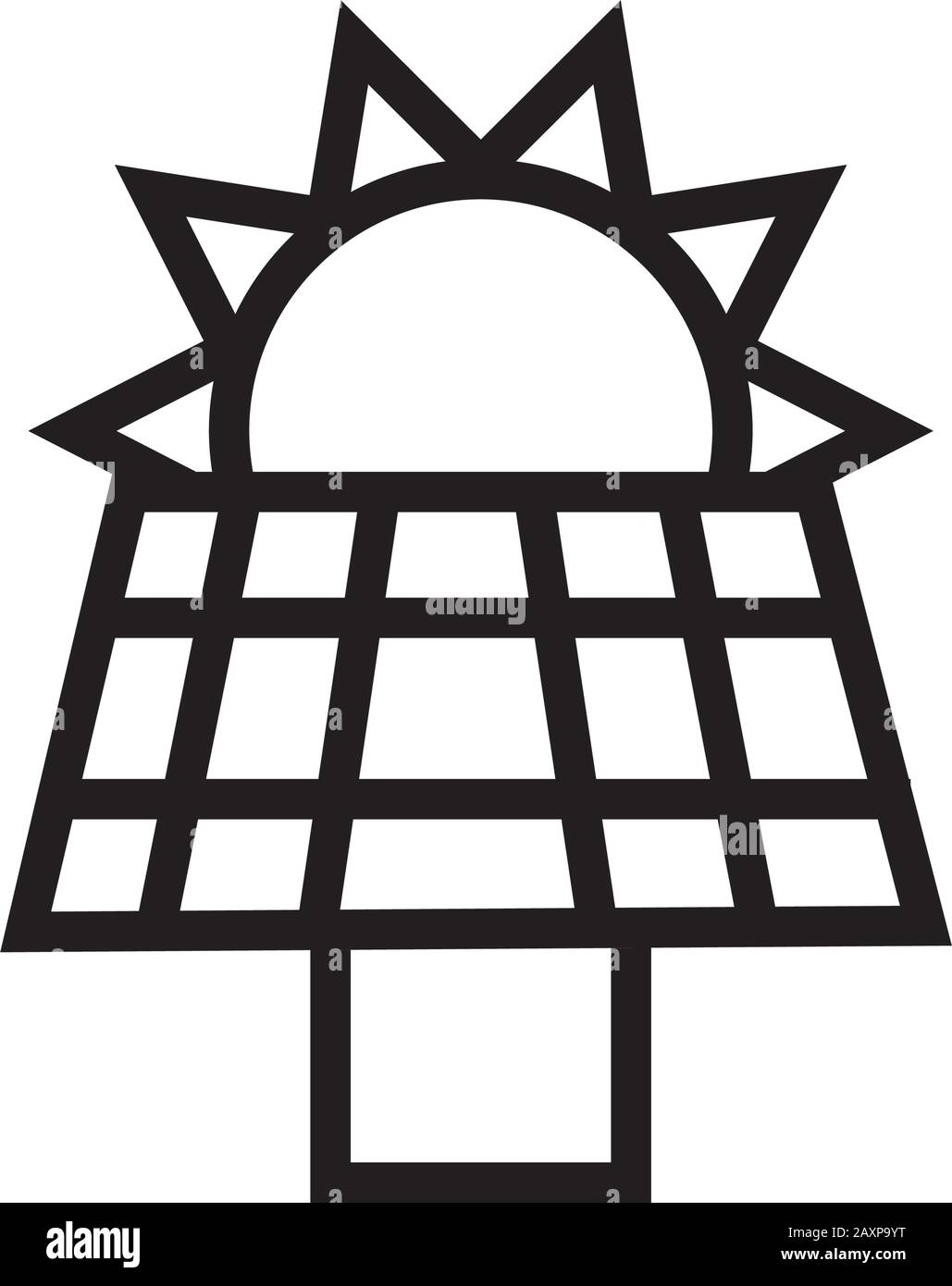 Solar panel display Stock Vector Images - Alamy