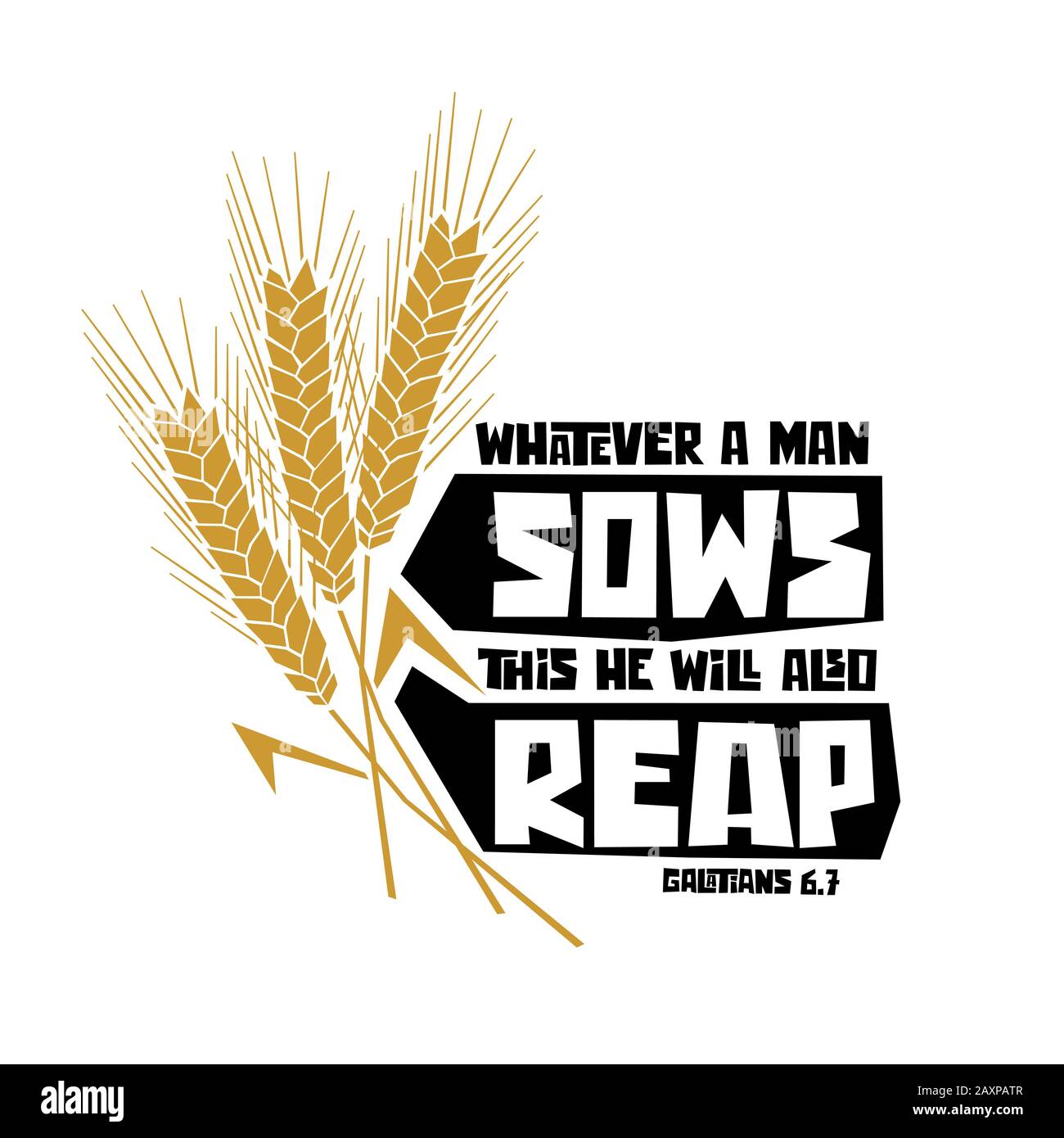 God will reap Stock Vector Images - Alamy