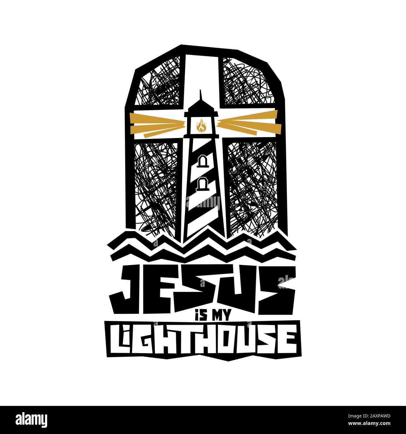 Cross and lighthouse Stock Vector Images - Alamy
