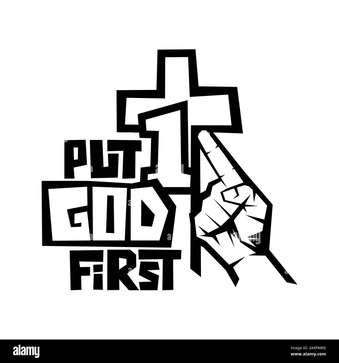 Put god first hi-res stock photography and images - Alamy