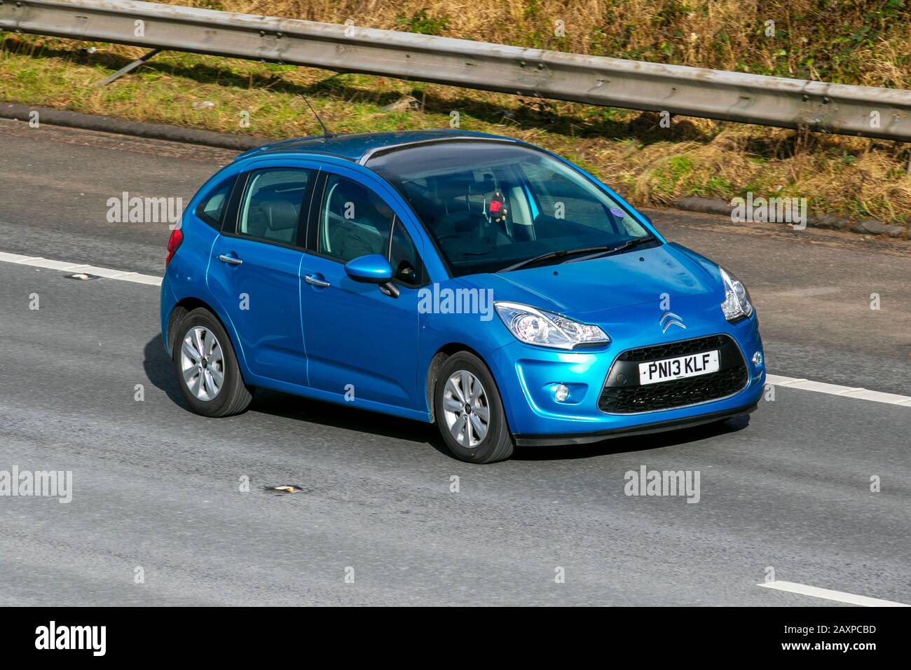 2013 blue Citroën C3 Vtr+ HDI; UK Vehicular traffic, transport, modern ...