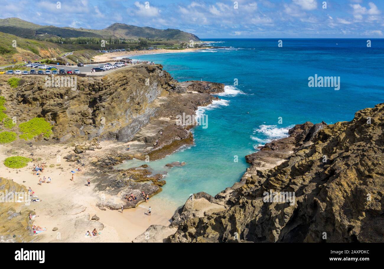 Halona beach cove oahu hi-res stock photography and images - Alamy
