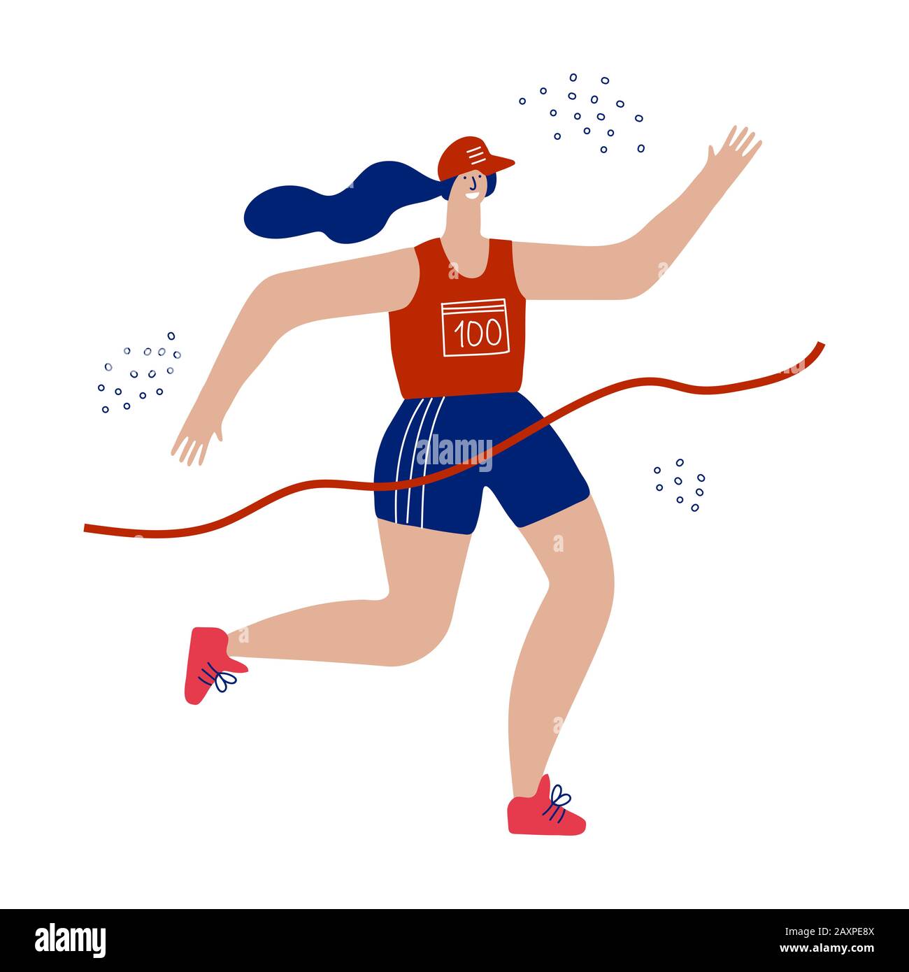 Girl Runner Clipart