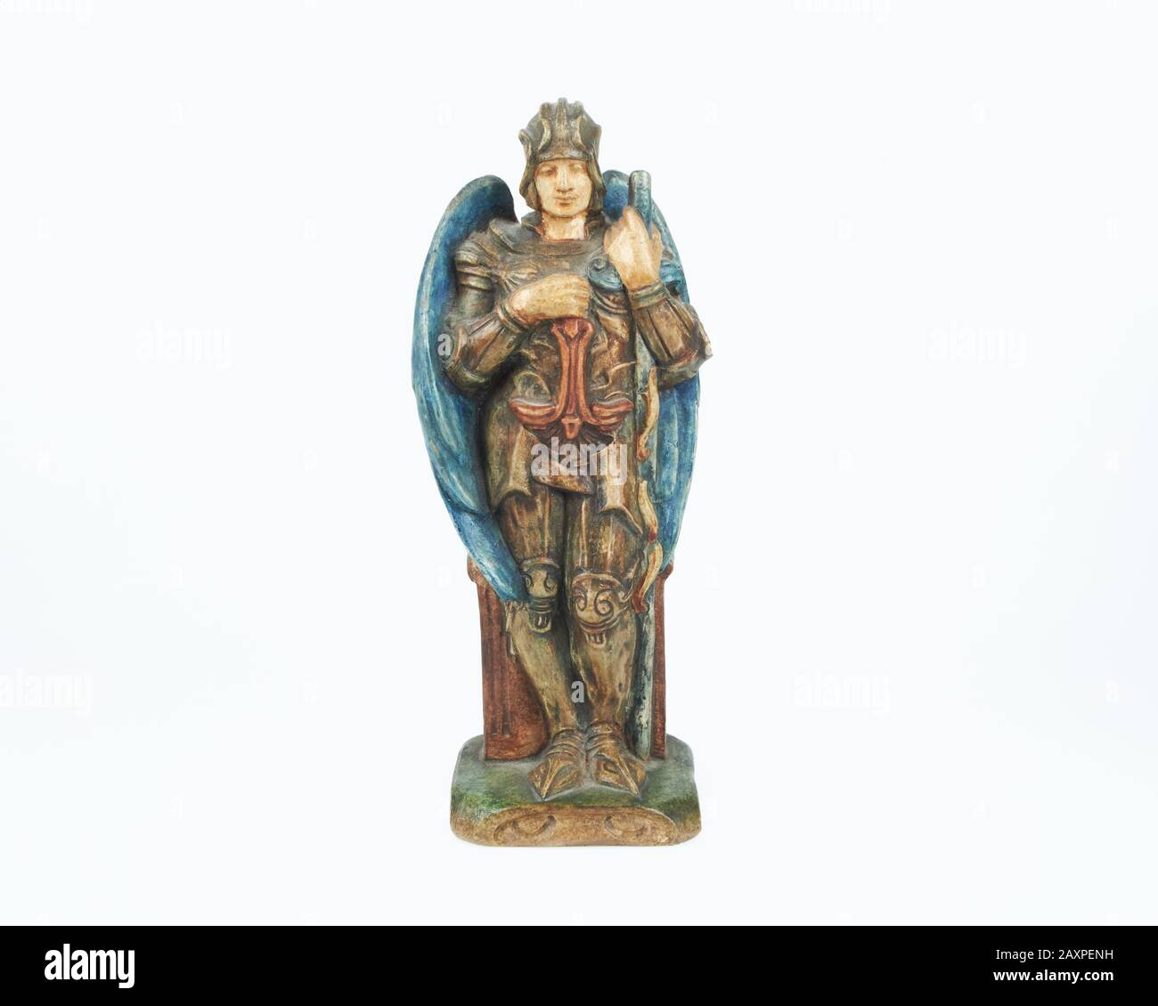 Antique Compton Pottery knight figure Stock Photo - Alamy