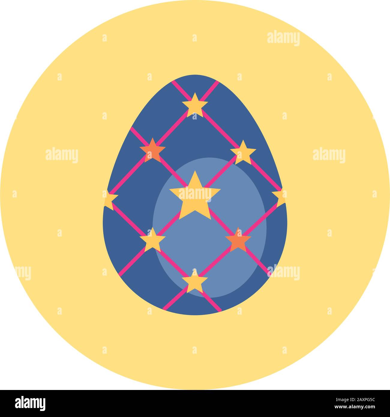 easter egg painted with stars block style Stock Vector Image & Art - Alamy