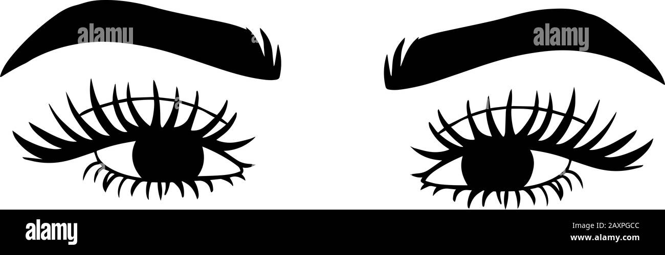 Beautiful eyes concept Cut Out Stock Images & Pictures - Alamy