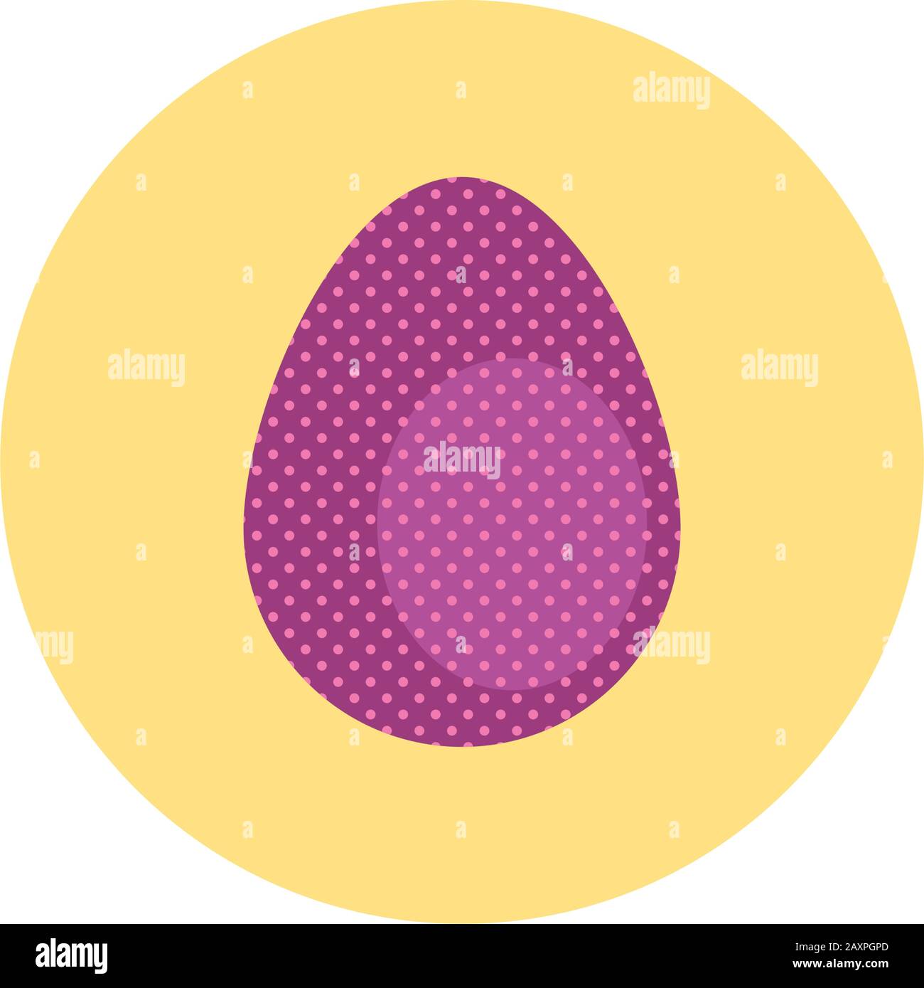 easter egg painted dotted block style Stock Vector Image & Art - Alamy