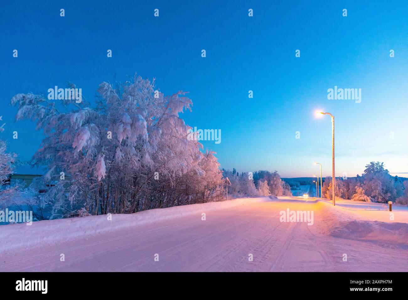 Finland, Lapland, Winter, Kittila, Raattama Stock Photo - Alamy