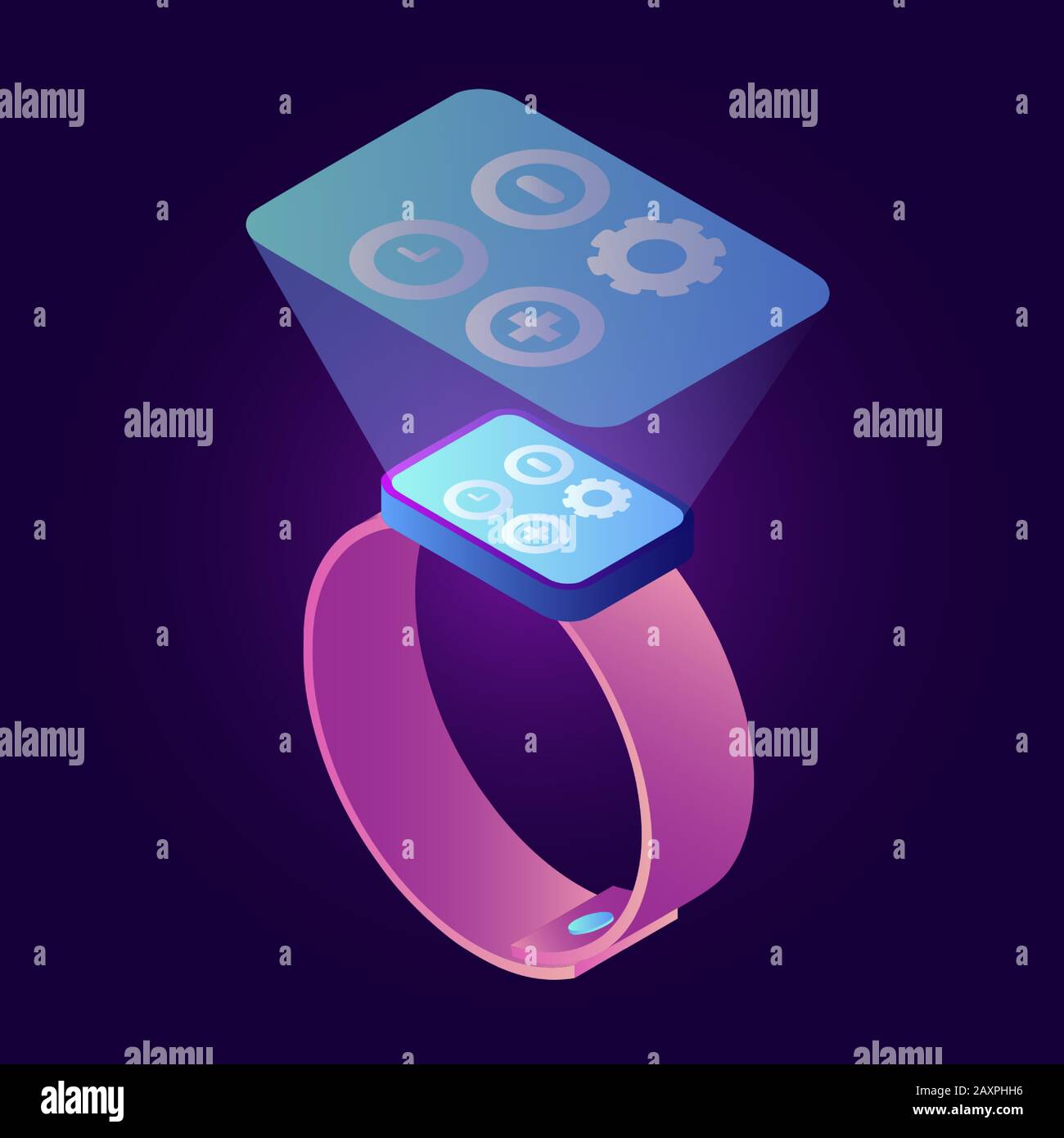 Wearable electronic device Stock Vector Images - Alamy