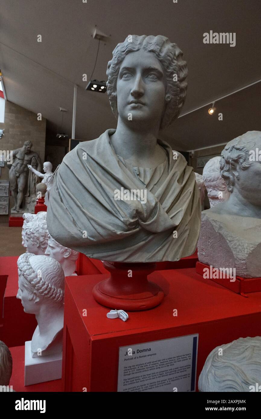 A bust of Roman Empress Julia Domna, Museum of Classical Archaeology ...