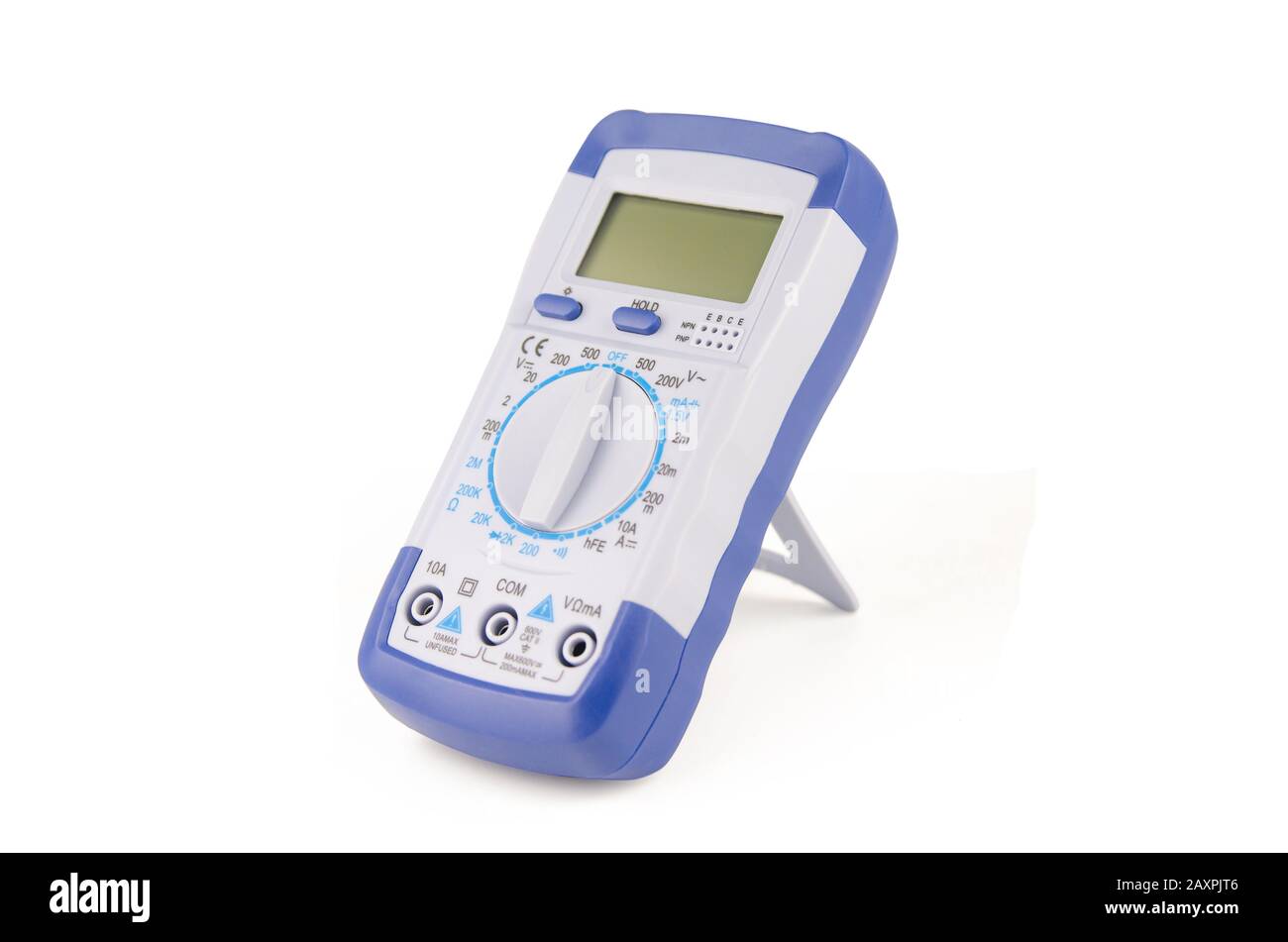 Digital multimeter isolated on white background with clipping path ...