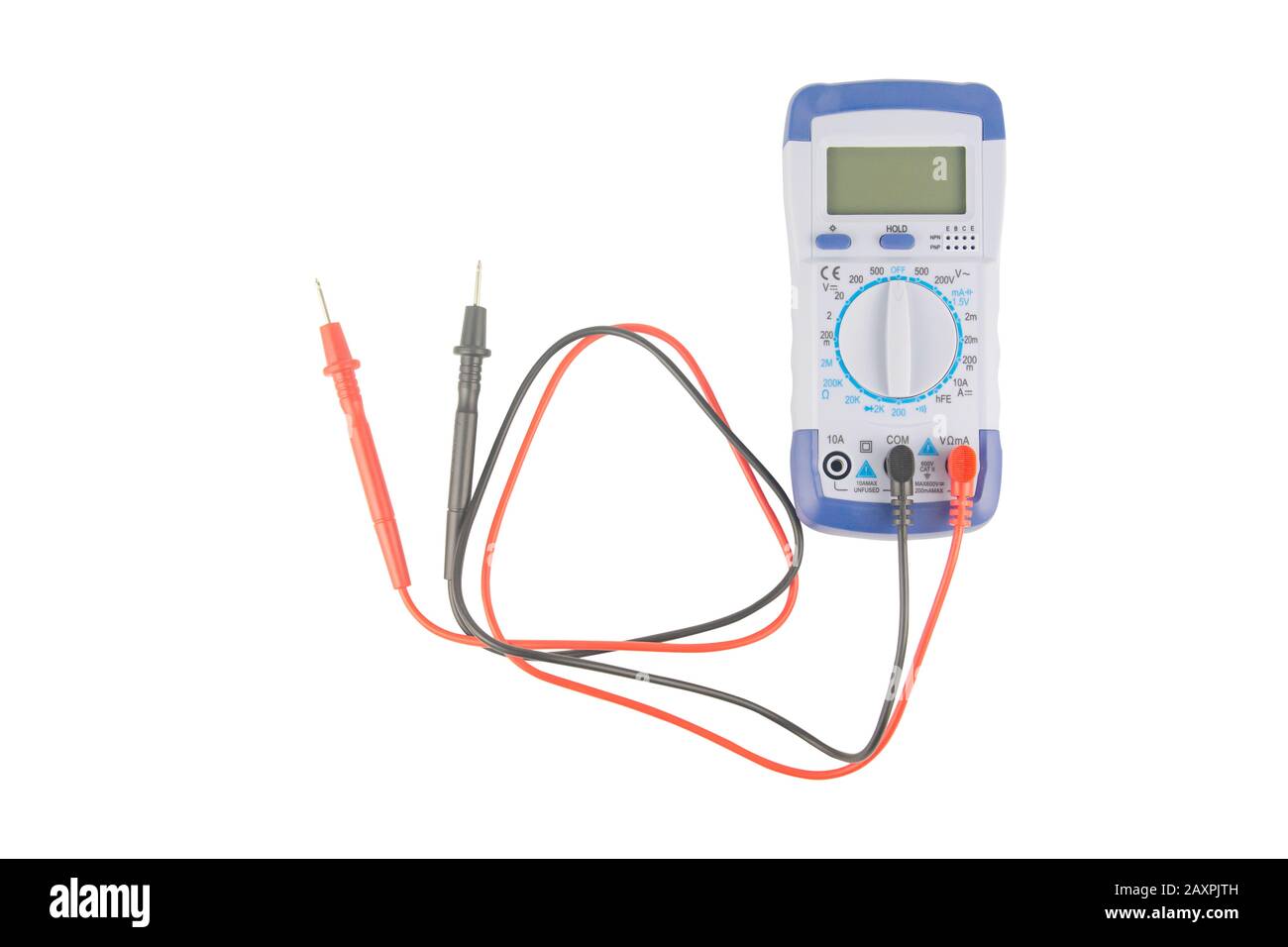 Digital multimeter isolated on white background with clipping path ...