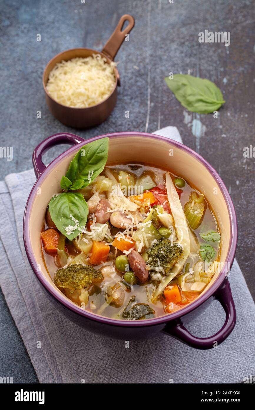 Minestrone hi-res stock photography and images - Alamy