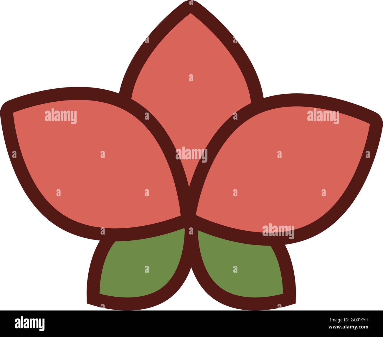 lotus flower nature spa line and fill style Stock Vector Image & Art ...