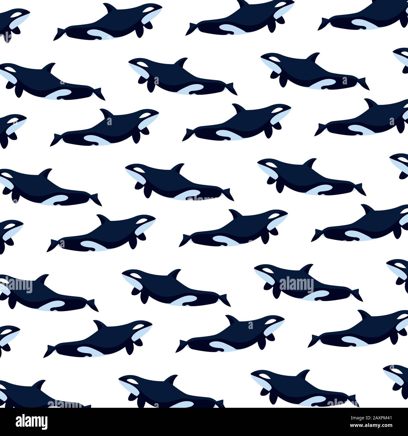 Killer whale wallpaper Stock Vector Images - Alamy