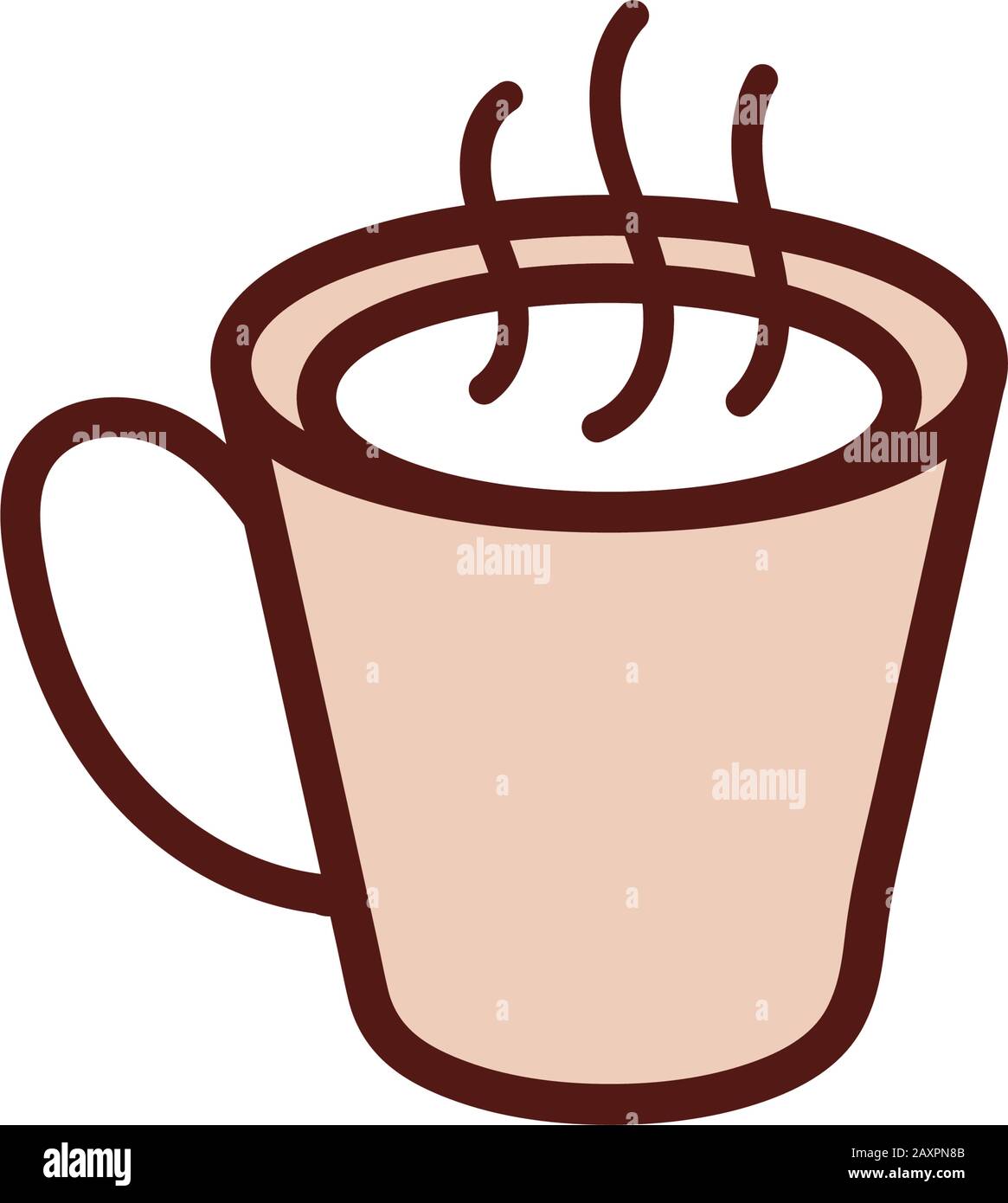 coffee cup drink line and fill style Stock Vector Image & Art - Alamy