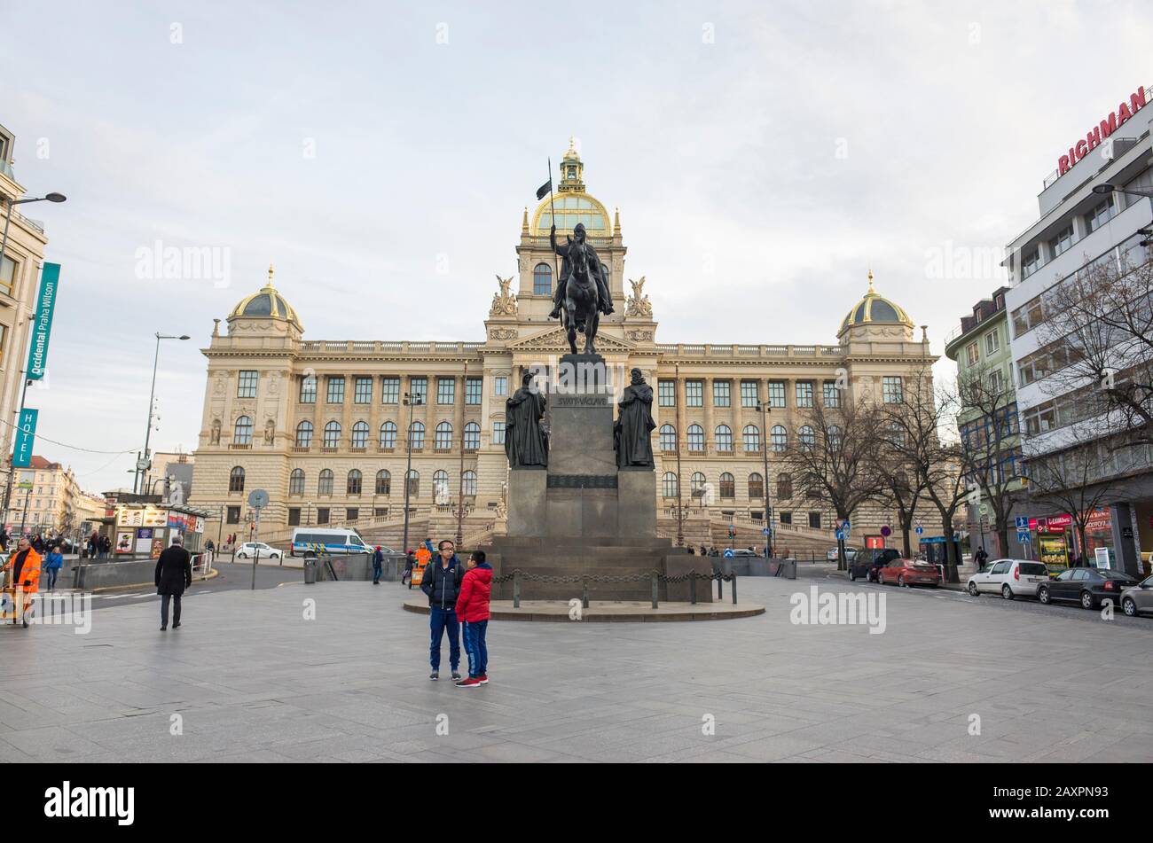 Prague, Bohemian / Czech Republic - 12-01-2020: Nice architecture in ...