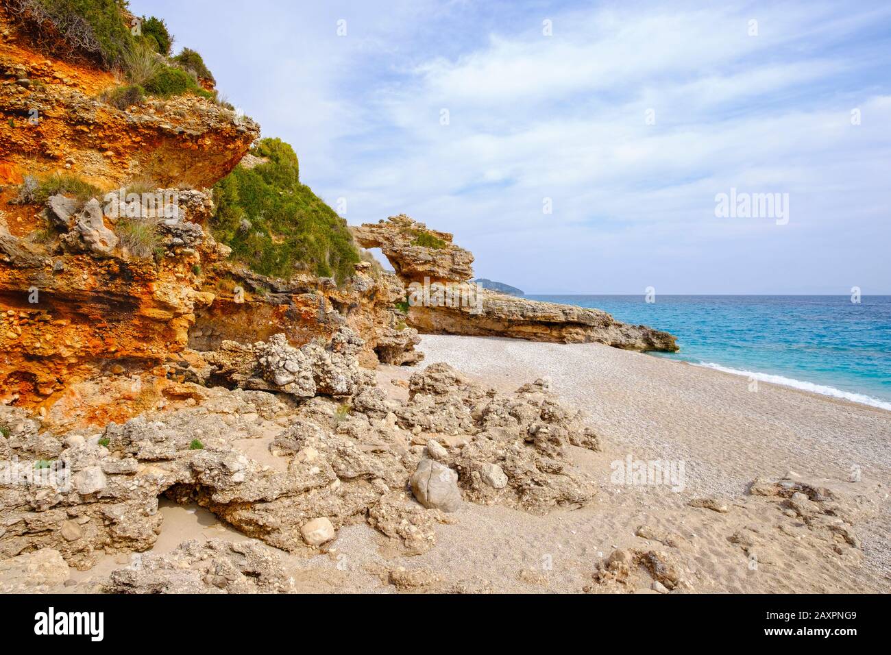 Albania beach dhermi hi-res stock photography and images - Alamy
