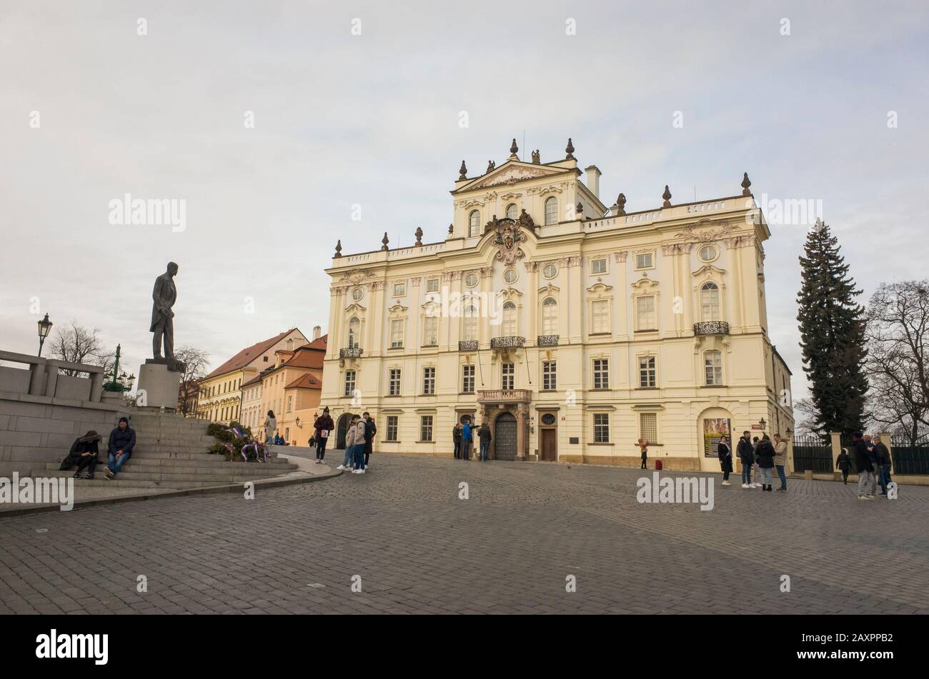 Prague, Bohemian / Czech Republic - 14-01-2020: Nice architecture in ...