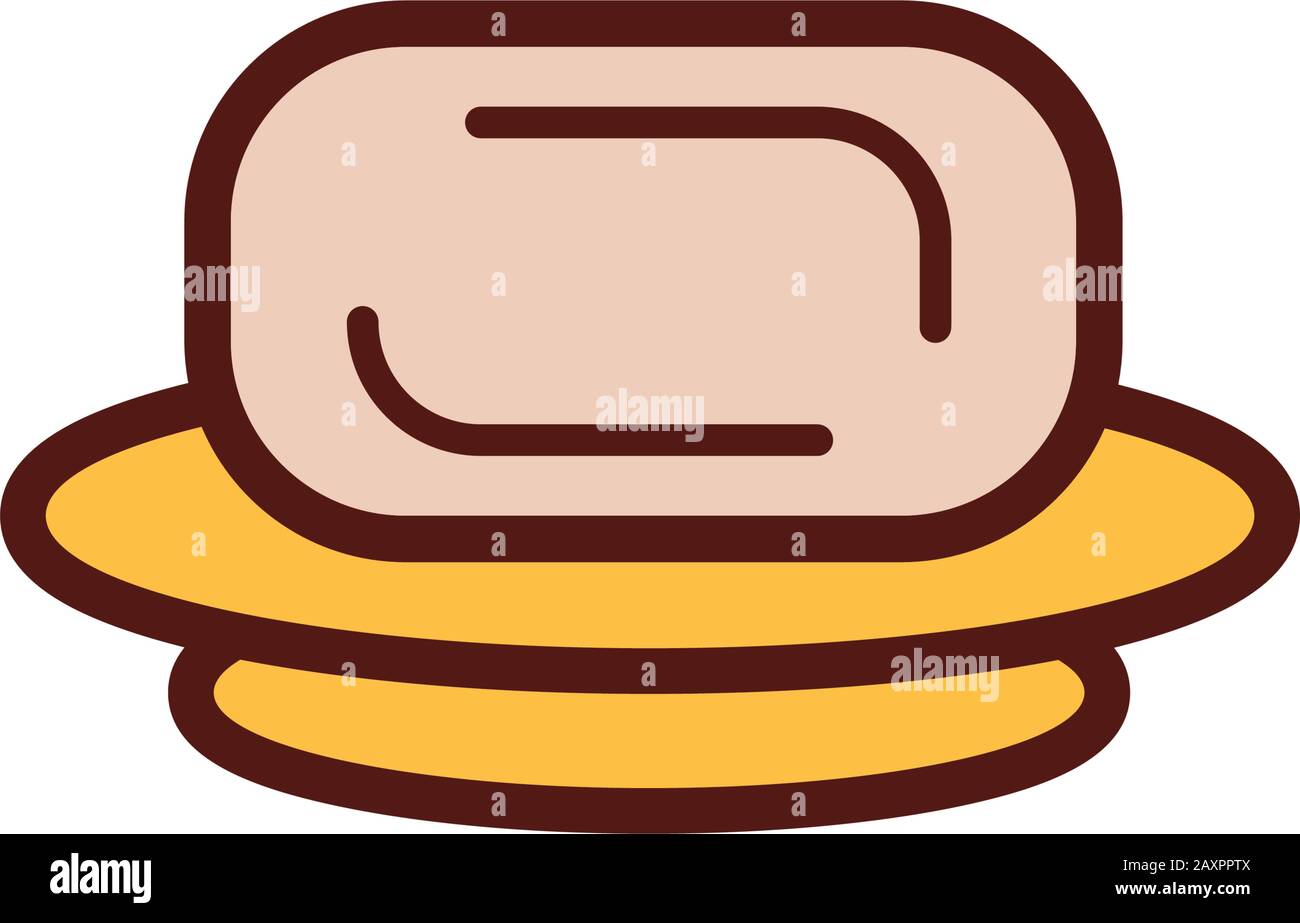 soap bar line and fill style Stock Vector Image & Art - Alamy