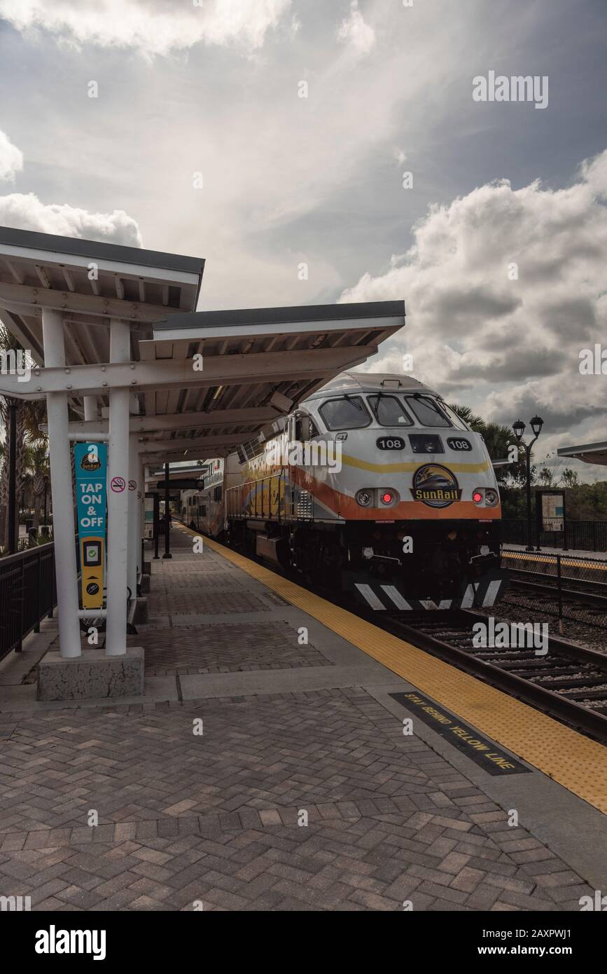 DeBary, Florida SunRail Train Station USA Stock Photo - Alamy