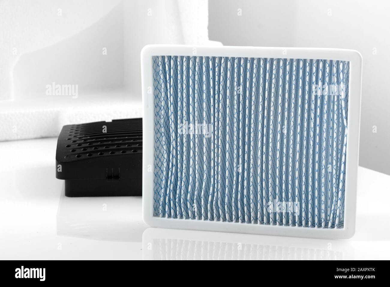 New white square dust filter for vacuum cleaner Stock Photo - Alamy