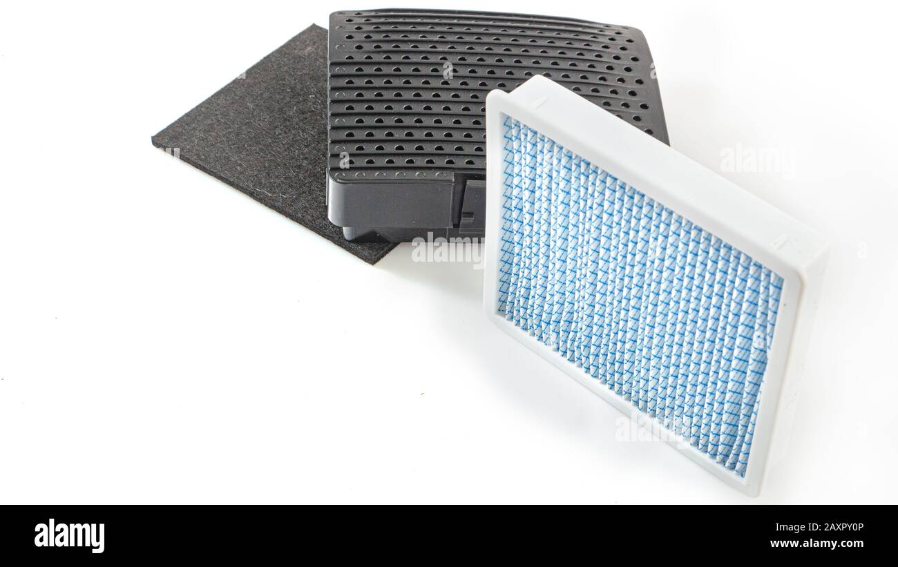 New white square dust filter for vacuum cleaner Stock Photo - Alamy