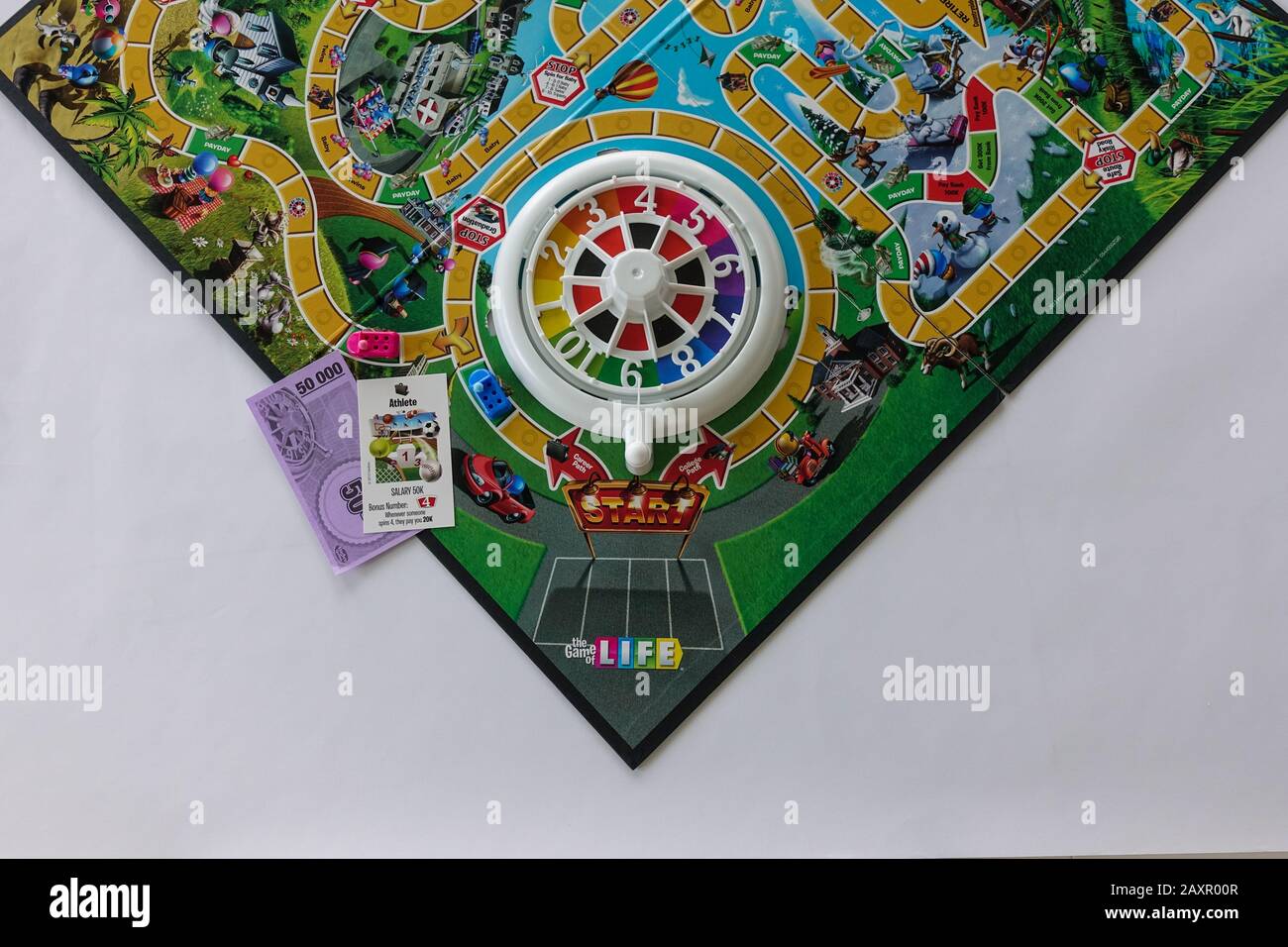 Orlando, FL/USA-2/12/20: Game of Life by Hasbro with the career choice ...