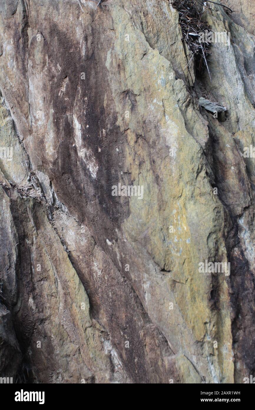 slate stone 2015-05-21 01: Jasper, Alberta, Canada. A dry stone natural ...