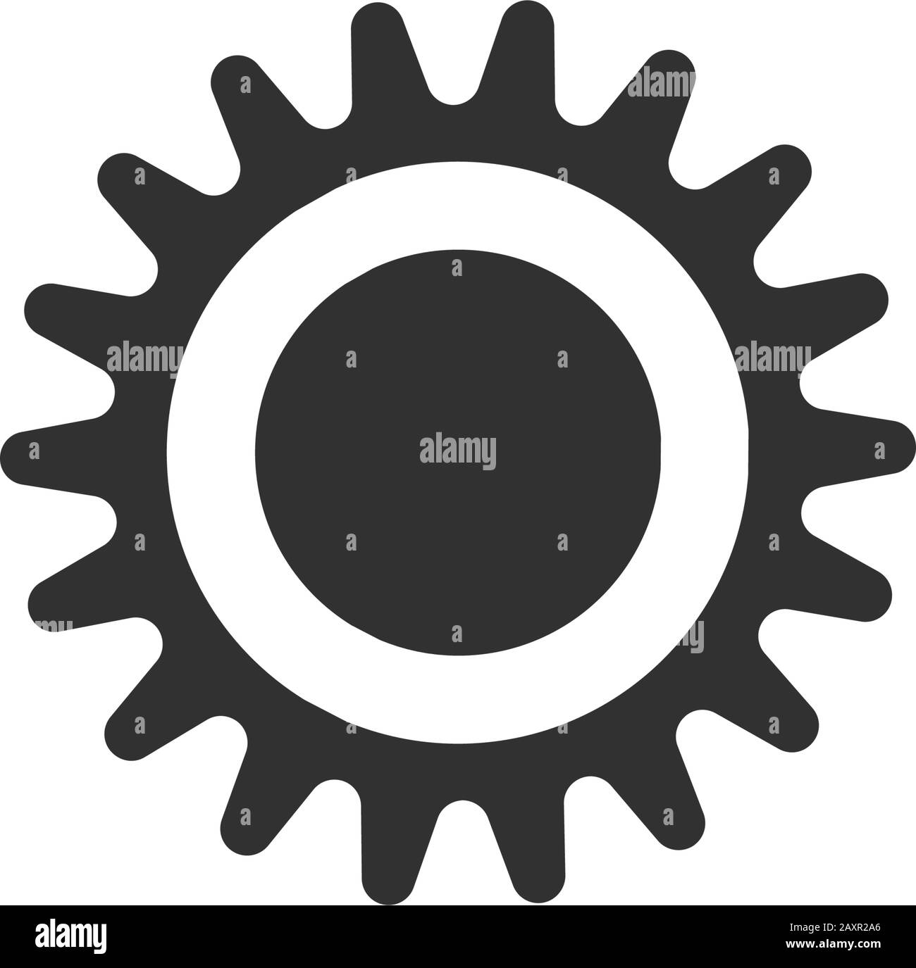 Cog icon, setting symbol. Modern, simple flat vector illustration for ...