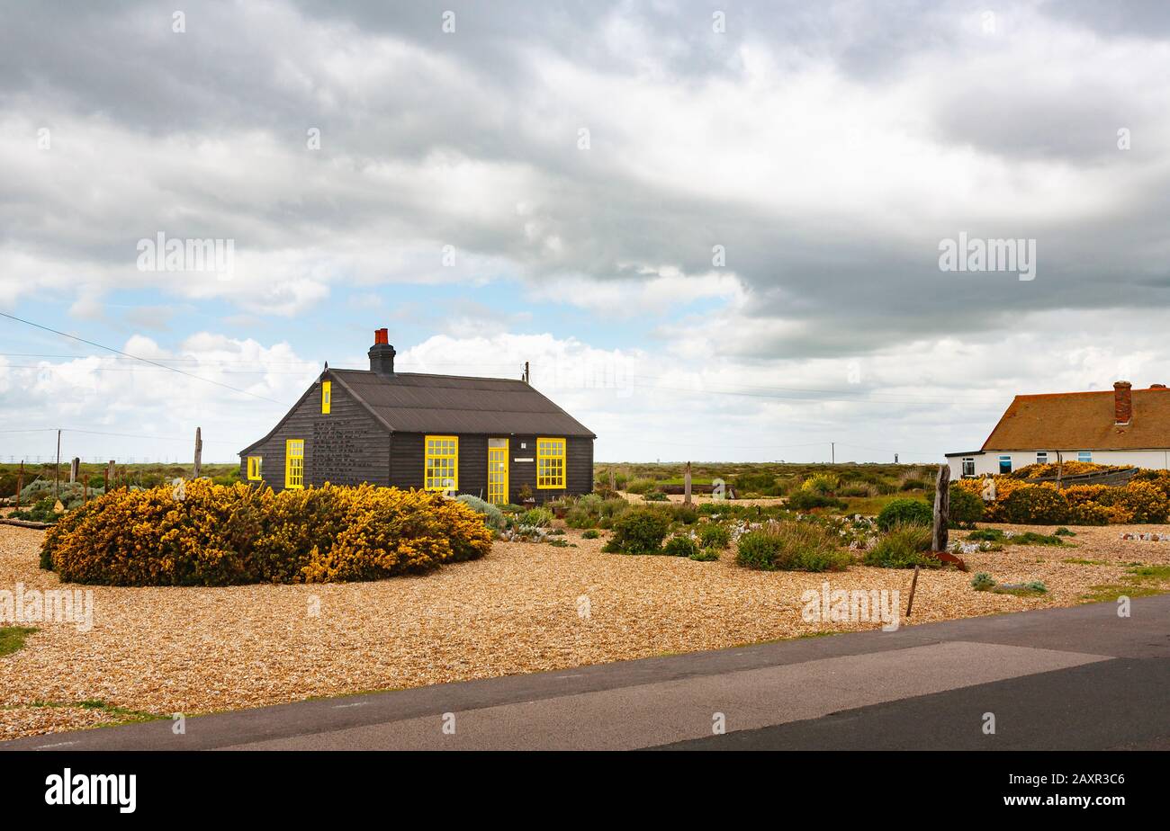 Front garden of Prospect Cottage, House of Derek Jarman, film director ...