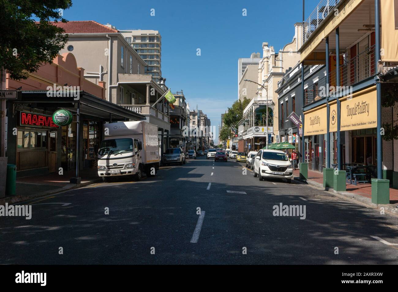 LONG STREET, CAPE TOWN - February 06TH 2020: A street scene at Long ...