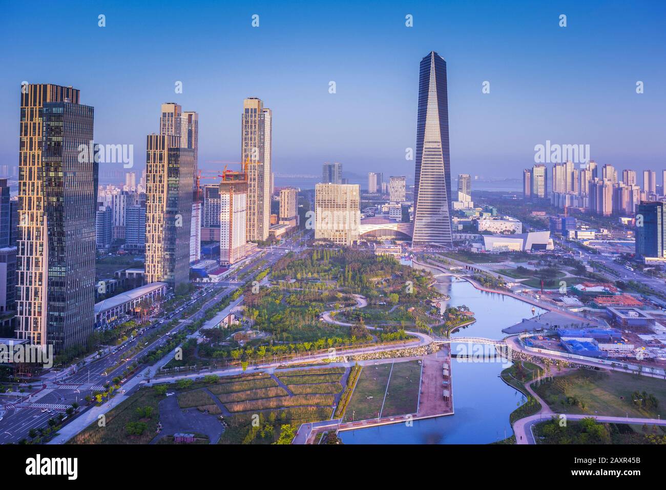 Songdo Central Park in Songdo District, Incheon South Korea Stock Photo ...
