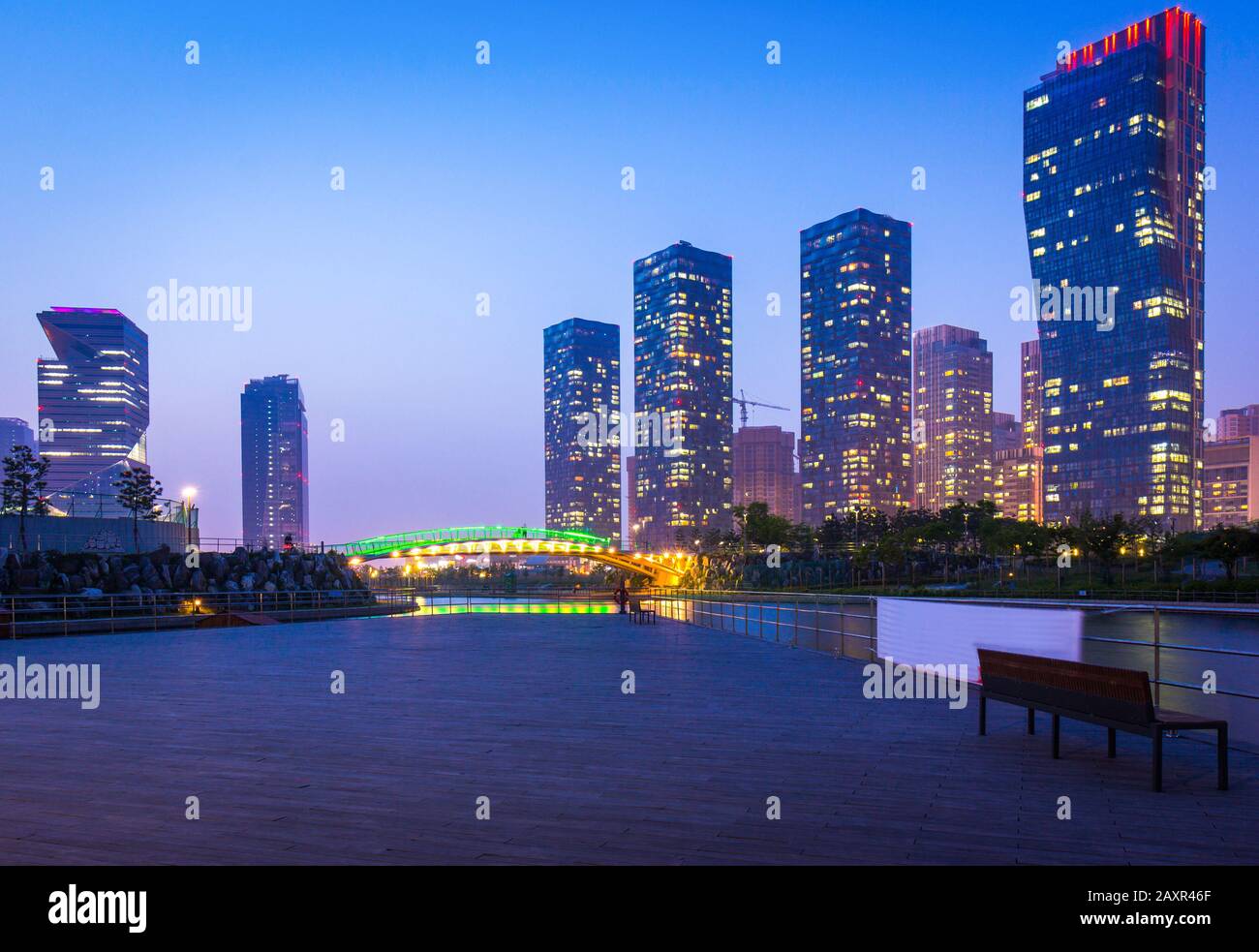 Songdo Central Park in Songdo District, Incheon South Korea Stock Photo ...